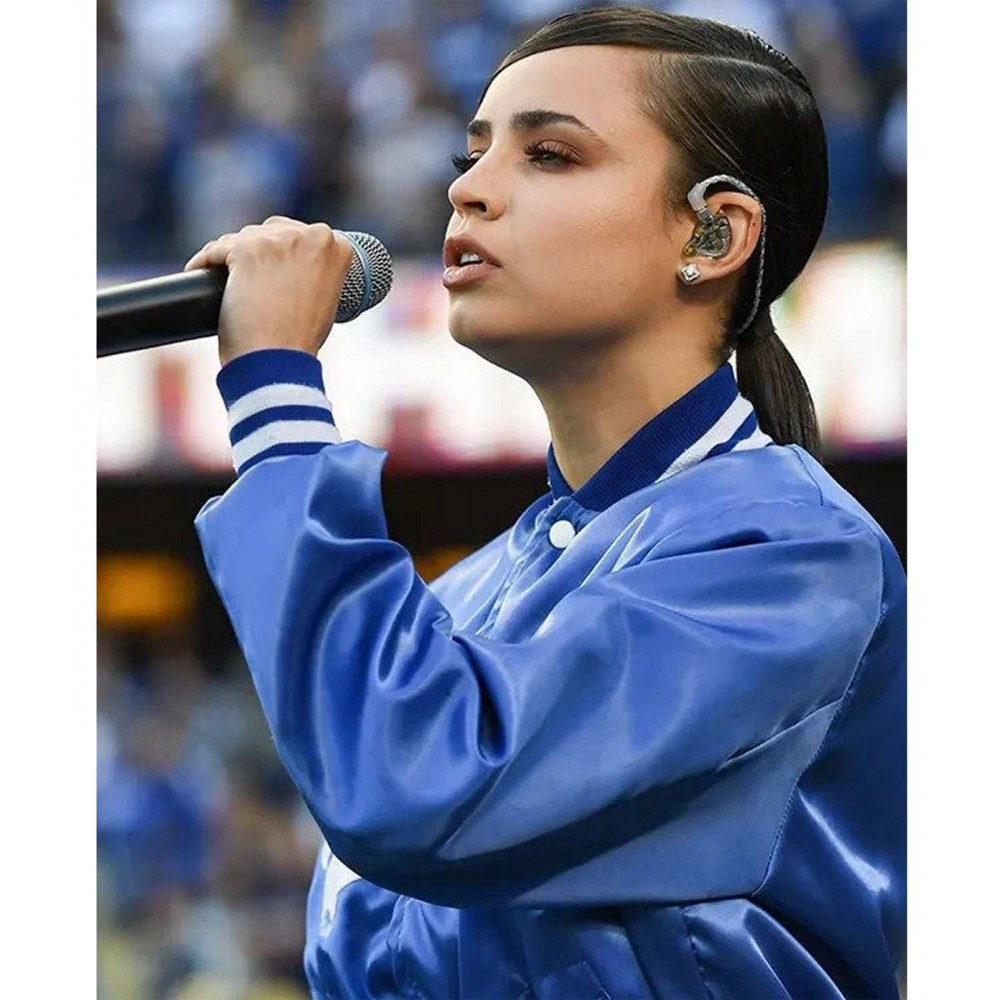 Sofia Carson Dodgers Blue Jacket |AmericaSuits